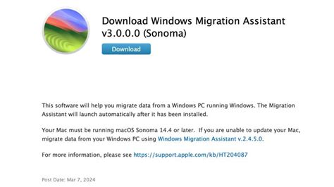 Windows Migration Assistant Upgraded For Macos Sonoma 144 Macrumors