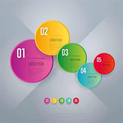 矢量信息图表图片 创意矢量彩色圆形元素的商业信息图表设计素材 高清图片 摄影照片 寻图免费打包下载