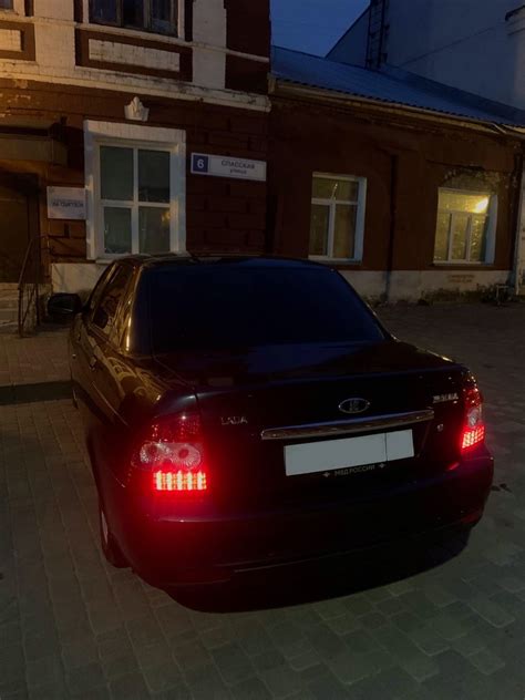 Диодные задние фонари — Lada Приора седан, 1,6 л, 2007 года | стайлинг ...