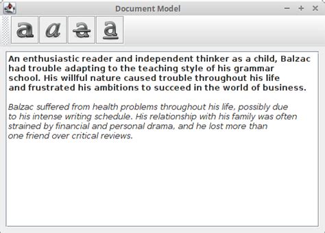 Java Swing Model Architecture