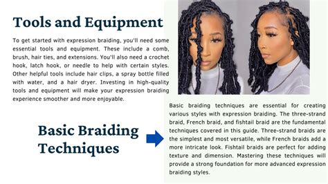 Ppt From Basic To Bold The Ultimate Guide To Expression Braiding Hair Powerpoint Presentation