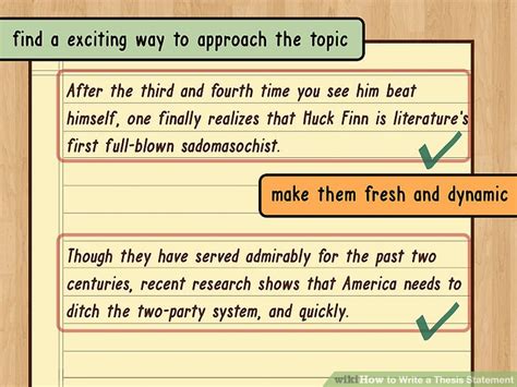 How To Write A Thesis Statement With Pictures WikiHow