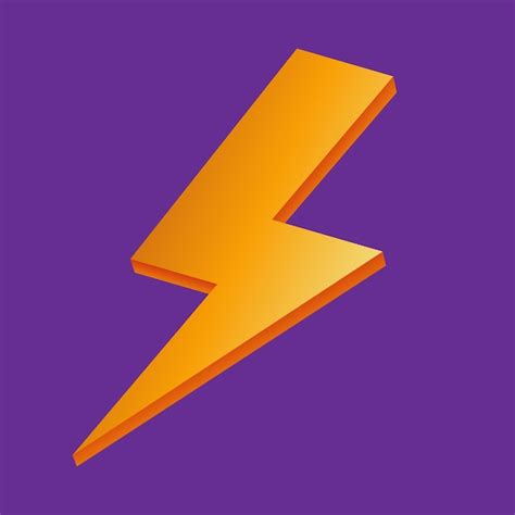 Premium Vector Vector Yellow Lightning Bolt Design