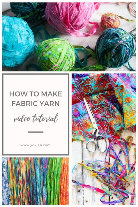 How To Make Fabric Yarn Tutorial Fabric Yarn Series Part