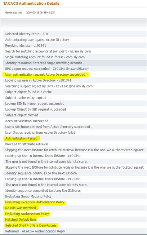 Acs 58032 Not Matching Active Directory Authorization Rules For