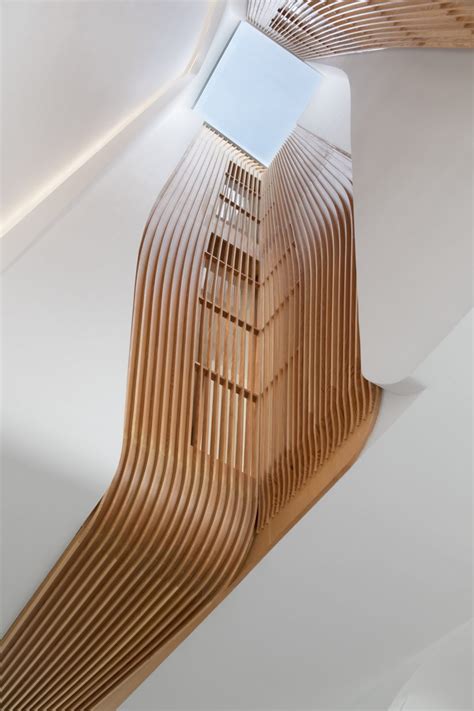 Flow Architecture Lines Lightwell Of London House Conversion With Timber