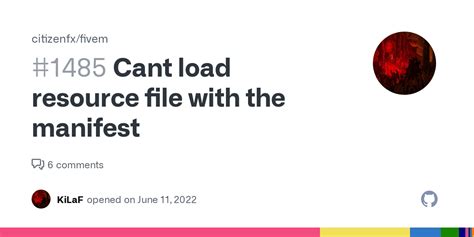 Cant Load Resource File With The Manifest · Issue 1485 · Citizenfx