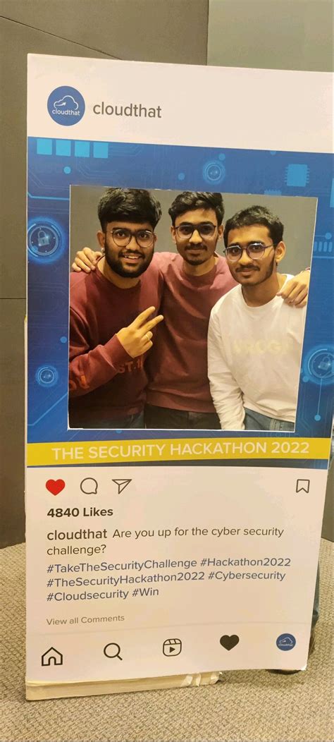 Abhishek Gaonkar On Linkedin Security Hackathon Cloudcomputing Cloudthat