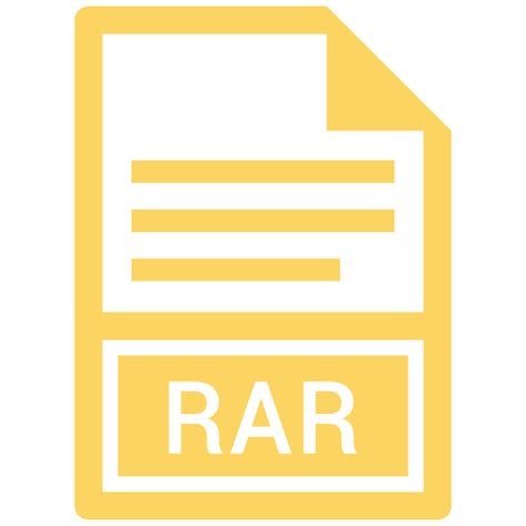 Document Extension File Rar Icon