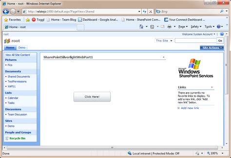 Sharepoint Roots Silverlight In Sharepoint Option 2 Custom Web Part Feature