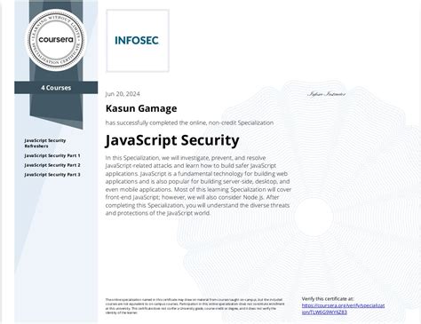 Kasun Gamage On Linkedin Leveling Up With A Javascript Security