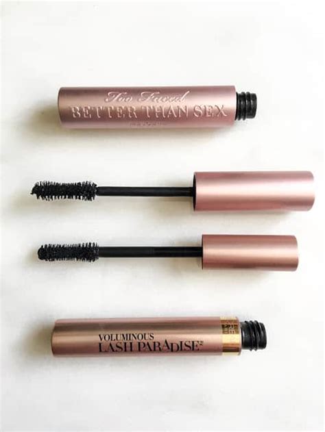 Battle Of The Mascaras Too Faced Better Than Sex Vs Loreal Lash Paradise Thrifted And Taylord