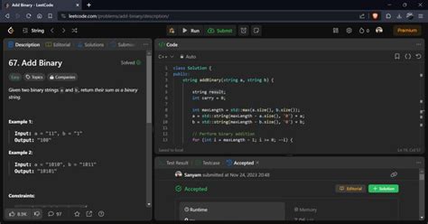 Sanyam ⠀ On Linkedin Leetcodechallenge Coding 50daysofcode Problemsolving Programming Dsa