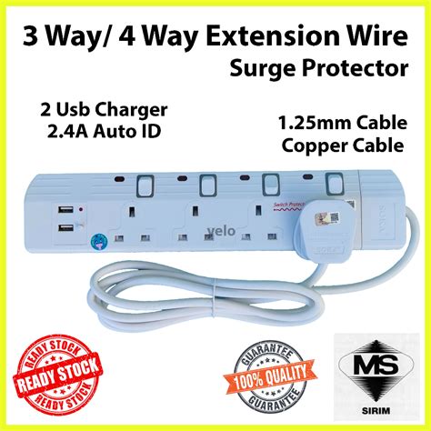 Way USB Extension Wire Extension Socket Surge Protection Extension Cords Extension Plug