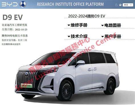 Denza Tengshi D9 N7 N8 Ev Phev Spare Parts Catalogue Epc Technical