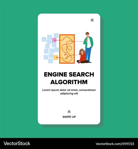 ranking engine search algorithm royalty free vector image
