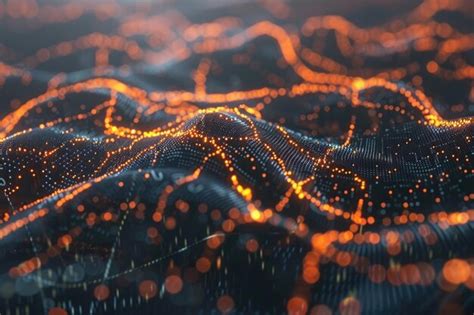 Intricate Network Connection Data Structure In 3d Visualization