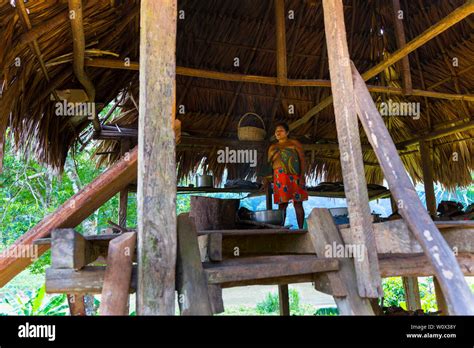 Embera Ethnic Group Community Chagres River Chagres National Park