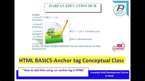 Html Tutorialanchor Tag And Its Attributesweb Development Tutorials
