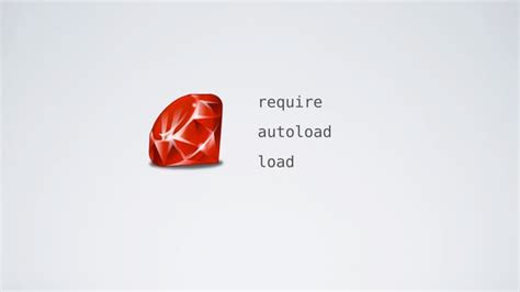 Rubys Require Autoload And Load Methods Ppt