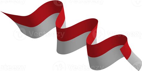Indonesia Flag Ribbon Flutter 10170839 Png
