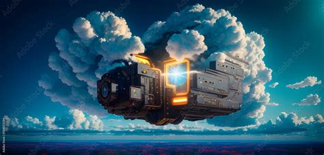 Cloud Network Solution Computing Big Data Center Futurist Infrastructure Generative Ai Digital