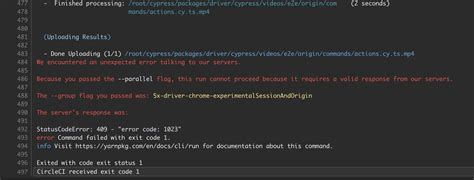 Flaky Test We Encountered An Unexpected Error Talking To Our Servers Statuscodeerror 409