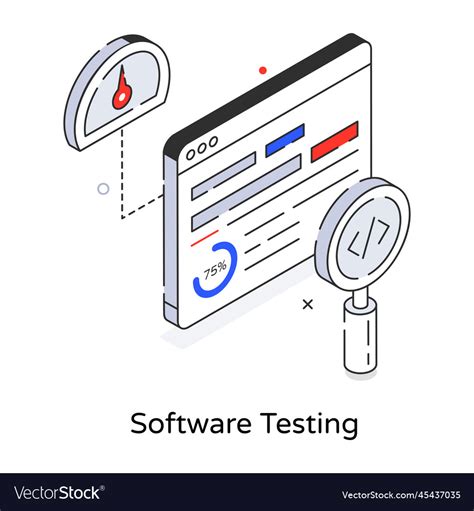 Software Testing Royalty Free Vector Image Vectorstock