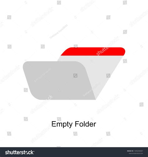 Empty Folder Icon Trendy Flat Style Stock Vector Royalty Free 1349200307 Shutterstock
