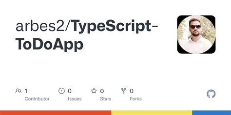 GitHub Arbes2 TypeScript ToDoApp