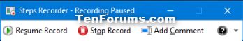 Open And Use Steps Recorder In Windows Tutorials