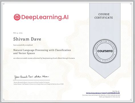Nlp Ai Machinelearning Coursera Shivam Dave