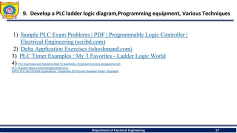 Plc Programming Latching Industrial Programming Pptx