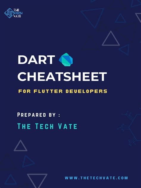 Dart Cheat Sheet Pdf