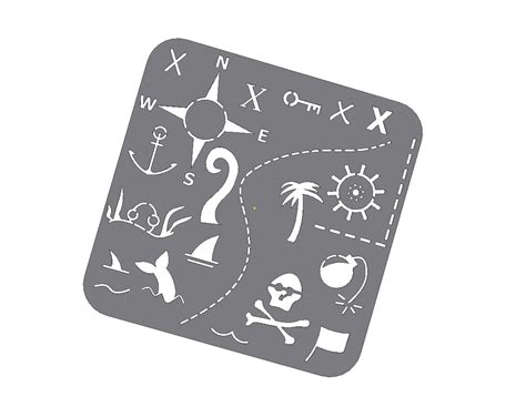 Treasure Map Drawing Template By R DeBrouwer Download Free STL Model Printables Com