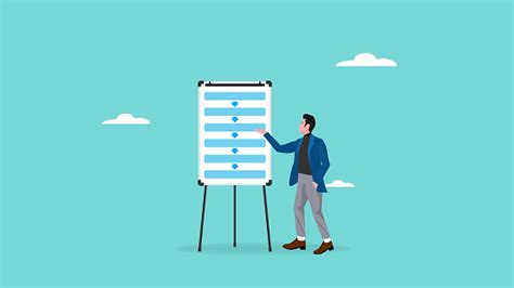 작업 흐름 설명 프로젝트 완료를 위한 현재 절차 또는 작업 흐름 비즈니스 목표를 달성하기 위한 전략 비즈니스 목표를 달성하기 위한 사업가 현재 작업 흐름 전략 평면 벡터