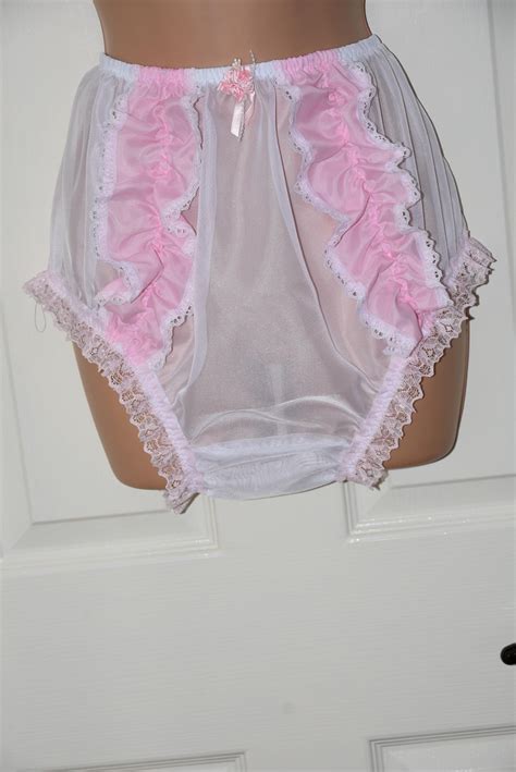 Tw 01 Sensual Sheer Sissy Panties With Lacy Frills Soft Lounging Gurly