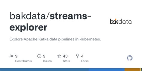 Github Bakdatastreams Explorer Explore Apache Kafka Data Pipelines In Kubernetes