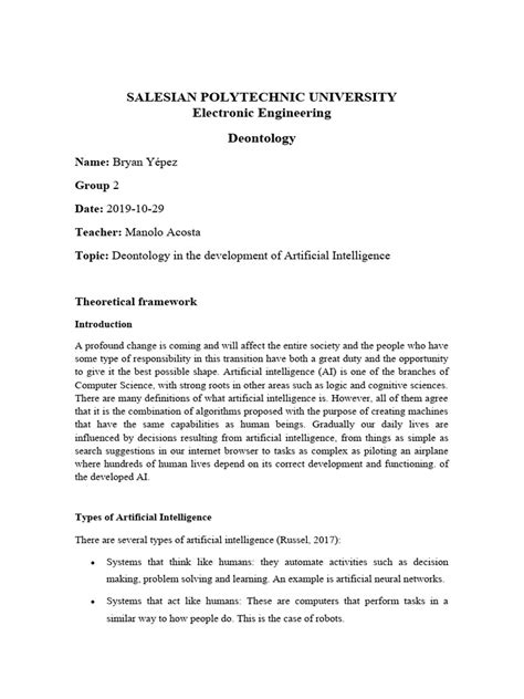 Theoretical Framework Pdf Artificial Intelligence Intelligence Ai And Semantics