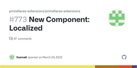 New Component Localized · Issue 773 · Primefaces Extensionsprimefaces Extensions · Github