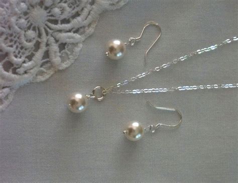 Bridesmaid Jewelry Set Of 6 Bridesmaid Ts Pearl