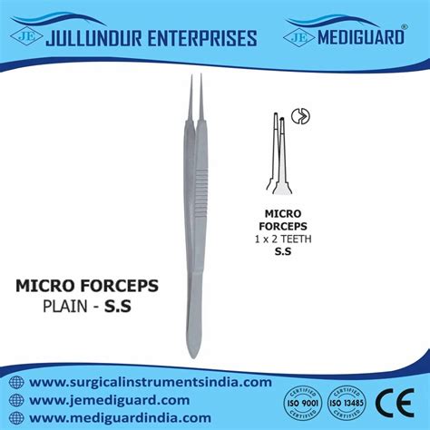 Micro Forceps Plain At Best Price In Ghaziabad By Mediguard A Brand Of Jalandhar Enterprises