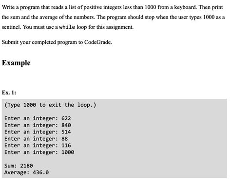 Solved Write A Program That Reads A List Of Positive Chegg