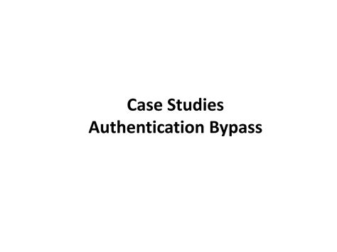 Broken Authentication And Authorization Ppsx Databases Computer