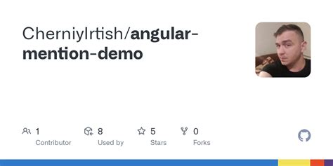 Github Cherniyirtishangular Mention Demo
