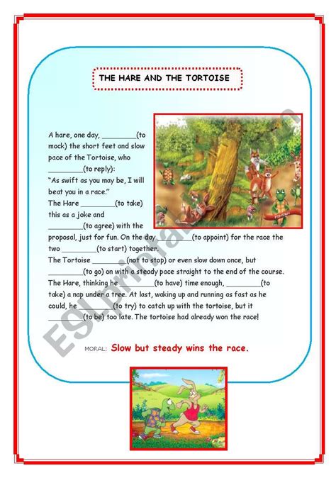 past simple aesop´s fables part2 esl worksheet by rosario pacheco