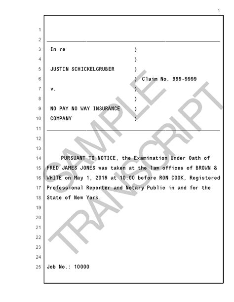 Chapter 1 The Basics Of Transcript Formatting Chapter No 1 The