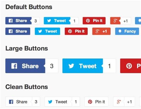 Jquery Plugin For Pretty Social Buttons With Counters Free Jquery Plugins