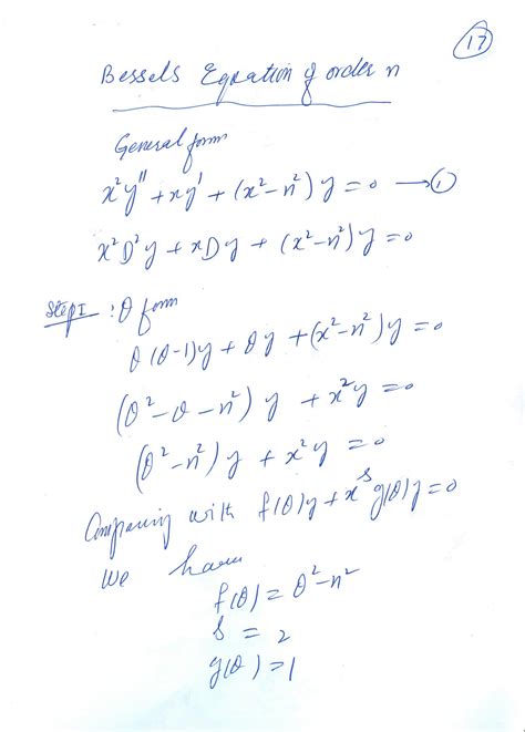 SOLUTION Bessel Equations And Functions Of Order N And Modify Bessel Function Bs Math Studypool