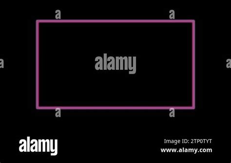 Neon Color Appearance Frame Abstract Motion Screen Background Animated Rectangle Shapes 4k